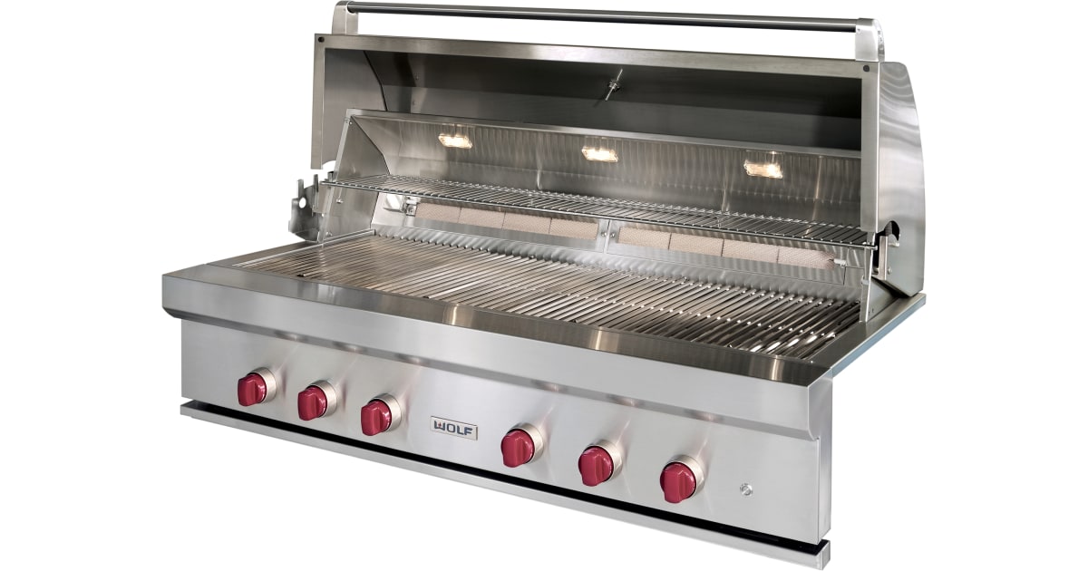 Wolf OG54 51000 BTU 54 Inch Wide Natural Gas Built-In Grill | Build.com
