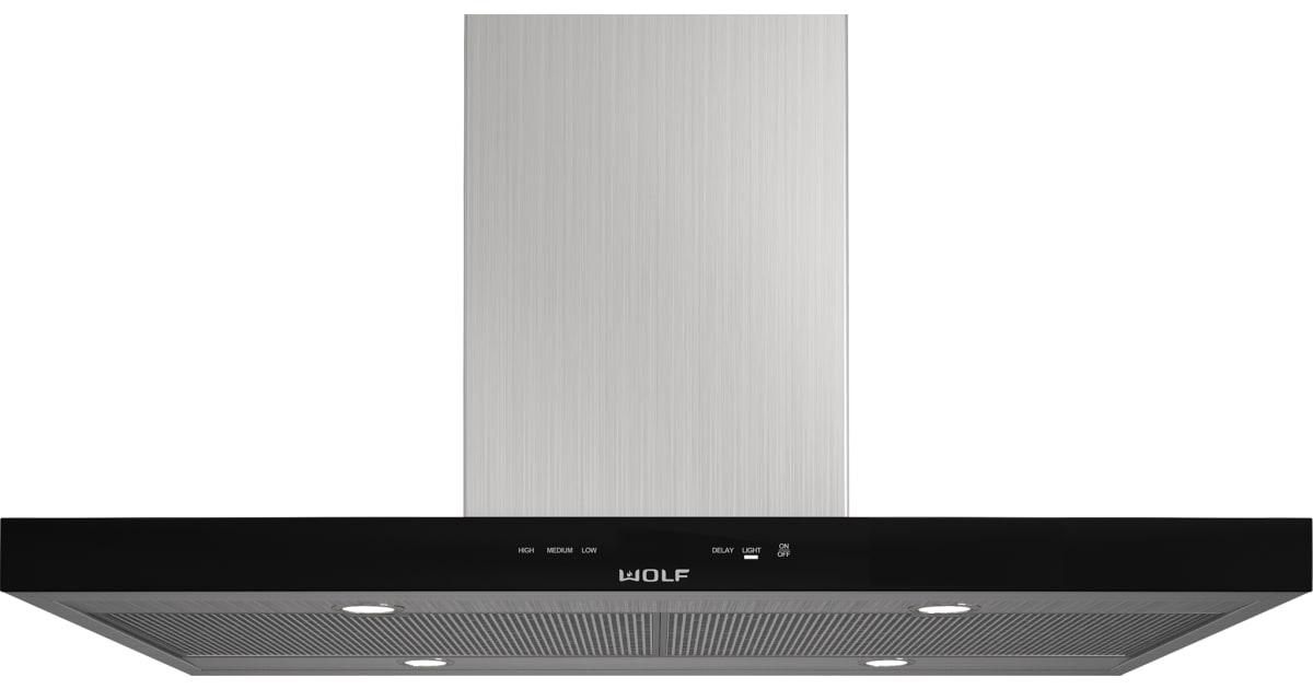 Wolf VI42B 42 Inch Wide Contemporary Island Range Hood | Ferguson Home