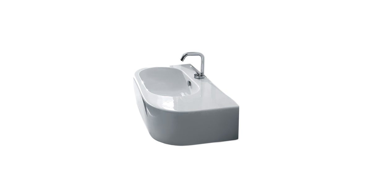WS Bath Collections Flo 3143 29-1/2" Ceramic Wall Mounted / Vessel ...