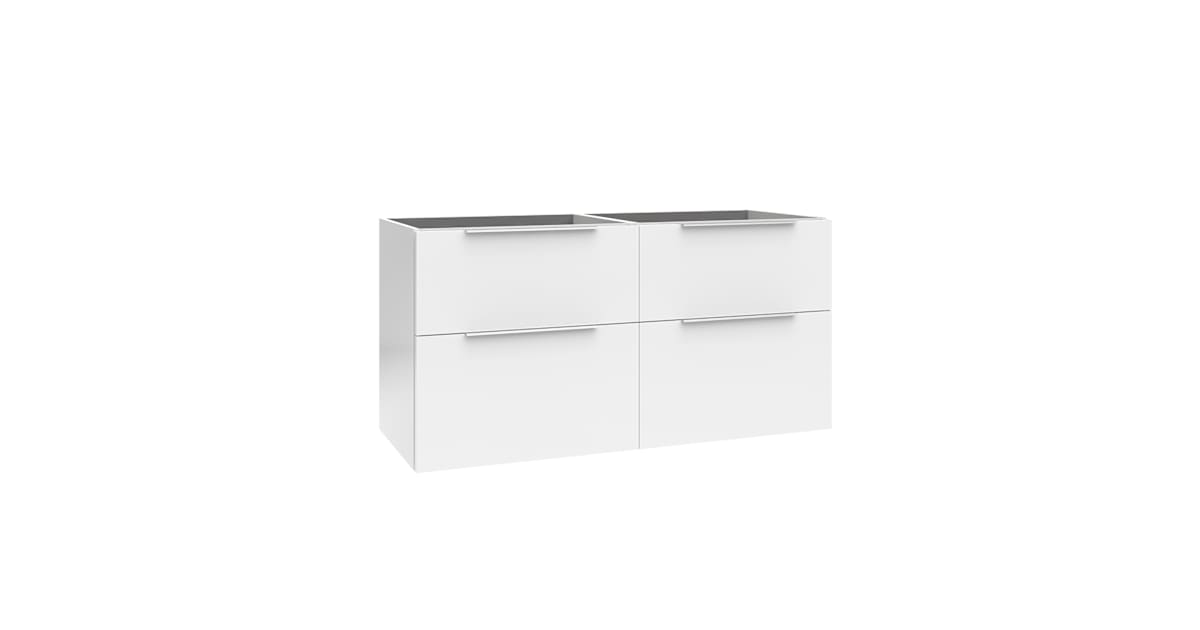WS Bath Collections Dalia C120D.000 WG Dalia 50" Double Wall Mounted ...