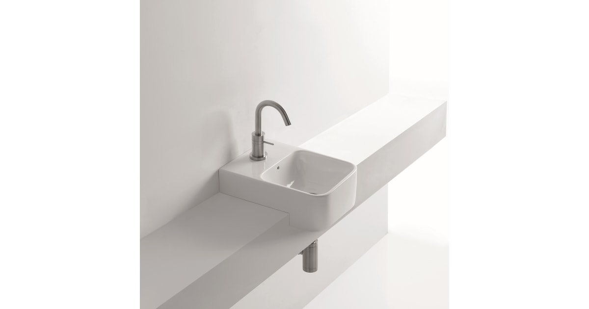WS Bath Collections Normal 35S Normal 13-4/5" Ceramic Recessed Bathroom ...