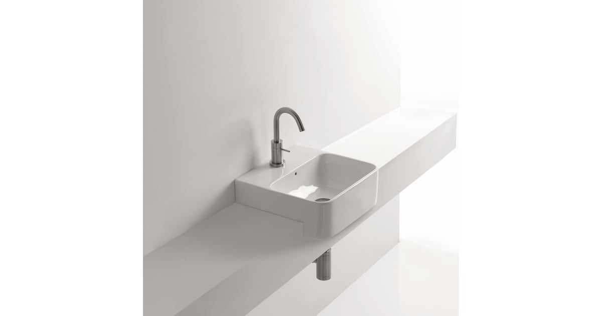 WS Bath Collections Normal 45S Normal 17-3/4" Ceramic Recessed Bathroom ...