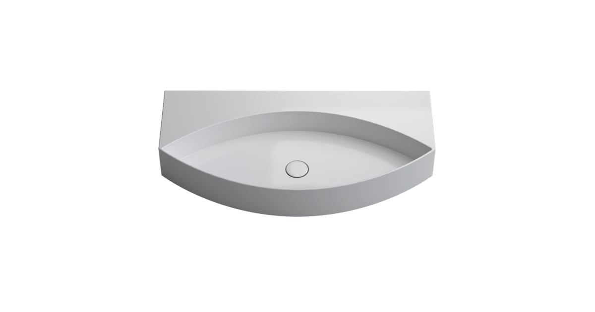 WS Bath Collections Occhio 90.45.00 WG Occhio 35-5/8" Specialty Ceramic ...