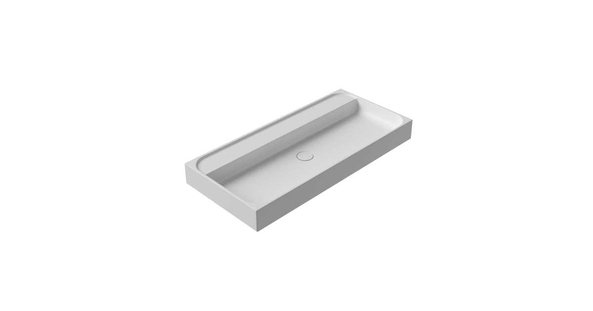 WS Bath Collections Unit Plus 100A.00 Unit Plus 39-5/8" Rectangular ...