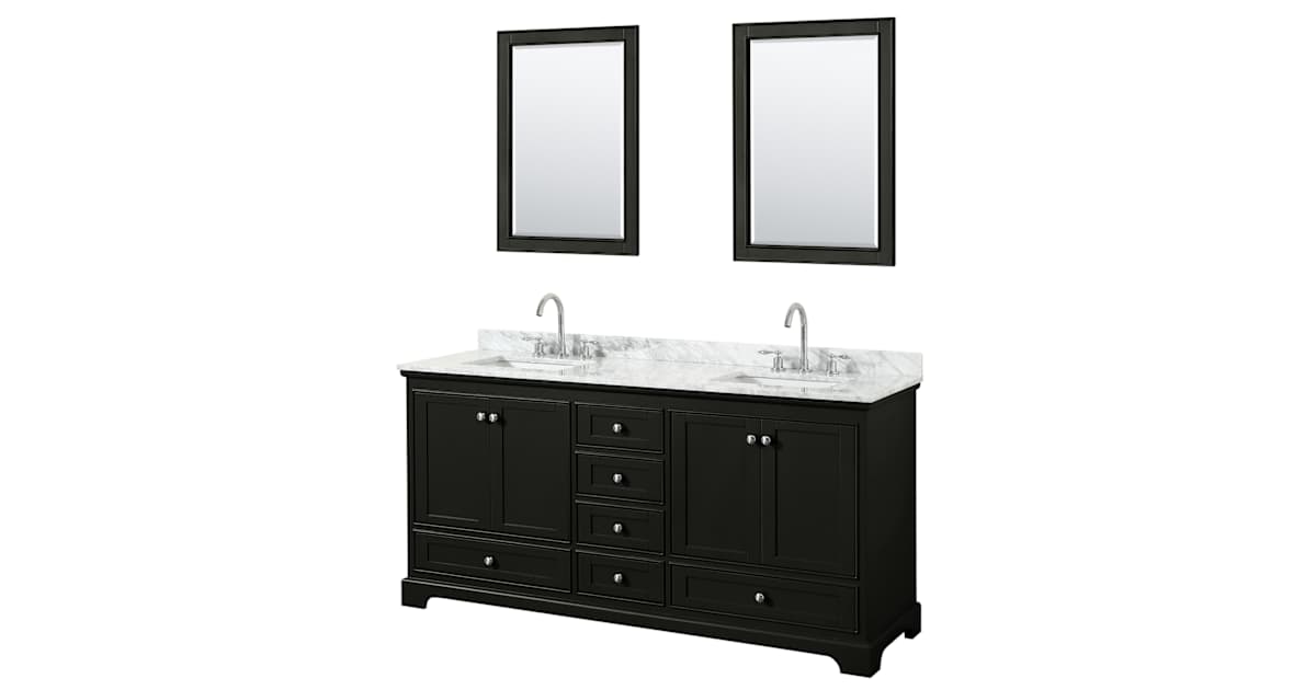 Wyndham Collection WCS202072DDECMUNSM24 Deborah 72" Free Standing ...