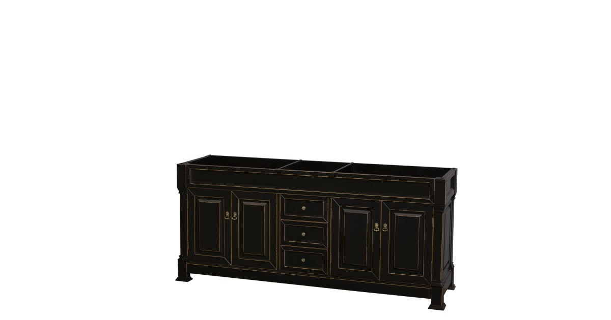 Wyndham Collection WCVTRAD80DBKCXSXXMXX Andover 80" Double Free ...