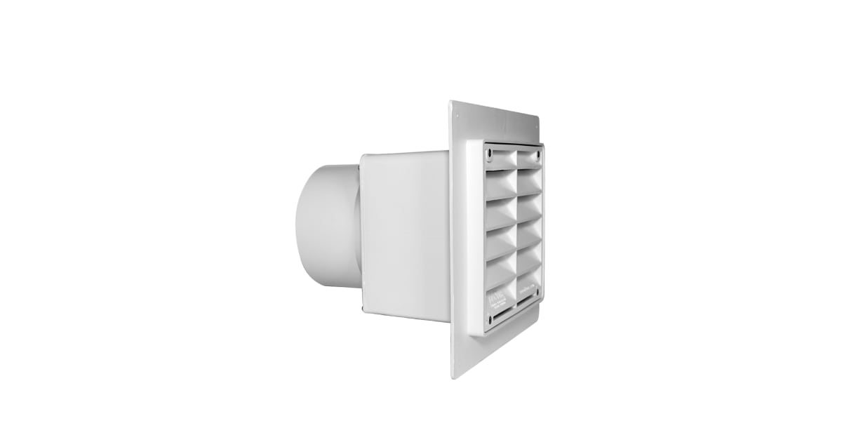X Vent Box 6SEB-S 6" Round Duct Polypropylene Exhaust Ventilation Box ...