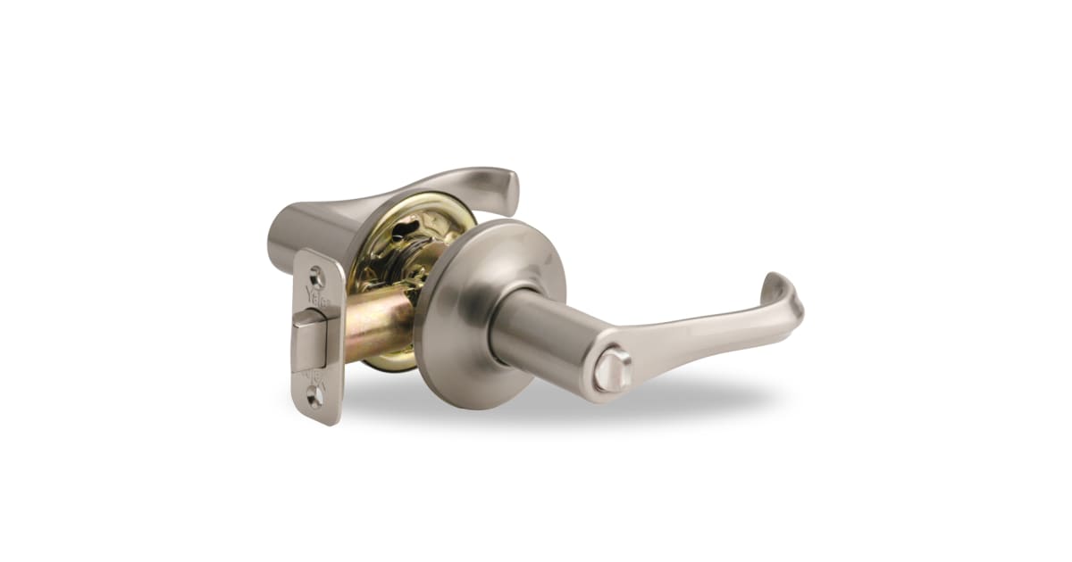 Yale 201WL-SP US15 01411 02000 Woodland Privacy Door Lever Set from the ...
