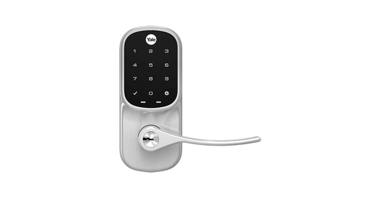 Yale YRL226ZW2619 Z Wave Plus Assure Lever Touchscreen Keyed Entry Lock ...