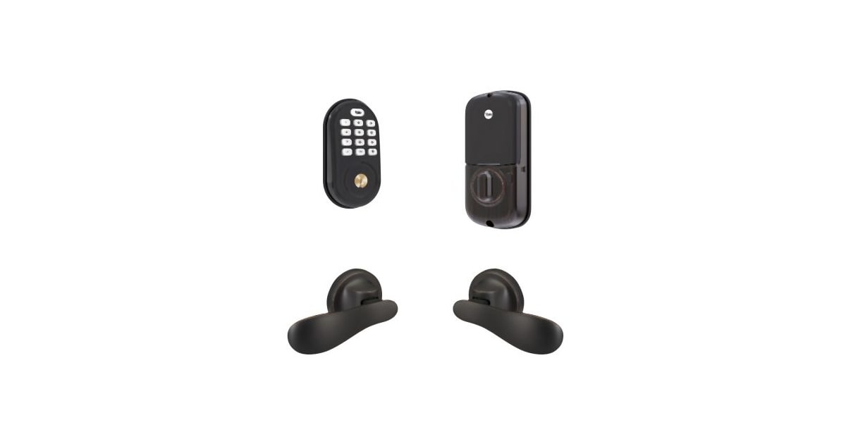 Yale B-YRD216-NR-NV-0BP Sectional Electronic Single Cylinder Keyless ...