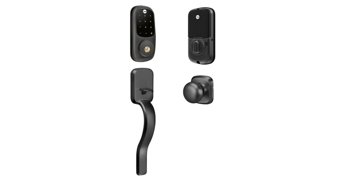 Yale B-YRD226-NR-RX-BSP Sectional Electronic Single Cylinder Keyless ...