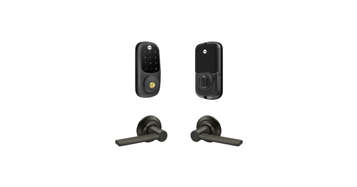 Yale B-YRD226-NR-VL-BSP Sectional Electronic Single Cylinder Keyless ...