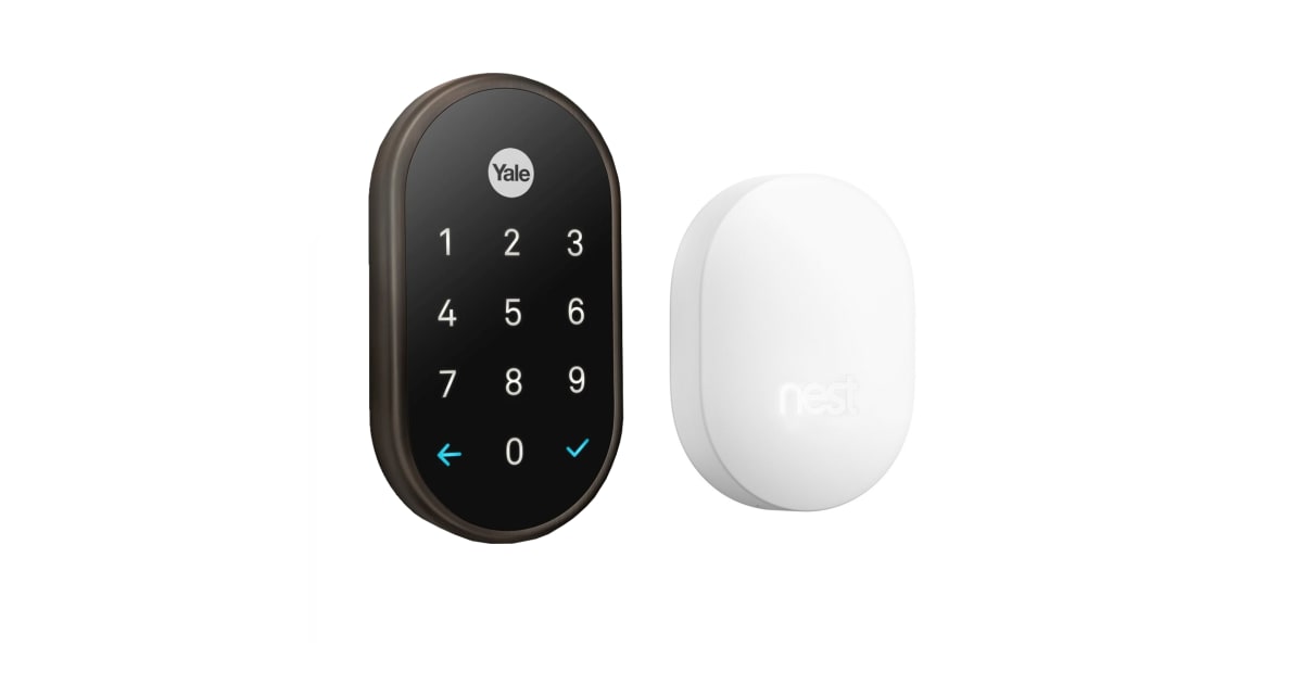 Yale RB-YRD540-WV-0BP Google Nest x Yale Keyless Entry Deadbolt with ...