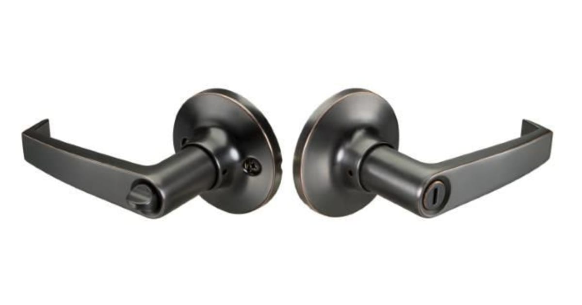Yale YR23EDADA10BP Edisto ADA Privacy Door Lever Set with Round Rose ...
