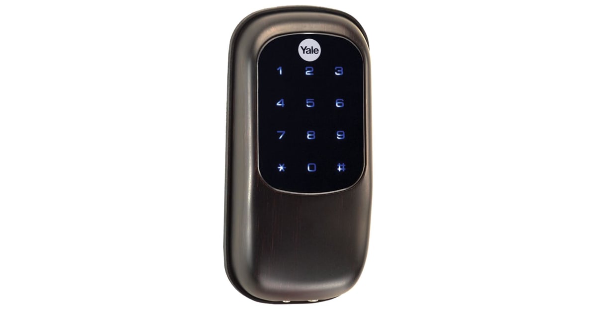 Yale YRD240NRBP Real Living Key Free Entry Deadbolt with Touchscreen ...