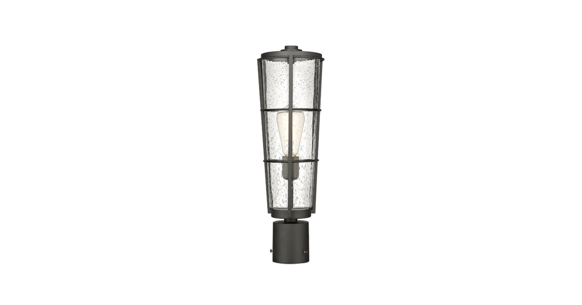 Z-Lite 591PHB-BK Helix 20" Tall Outdoor Single Head Post Light ...