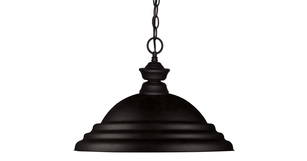 Z-Lite 100701MB-SMB Pendant Lights 1 Light Pendant with Stepped Matte ...