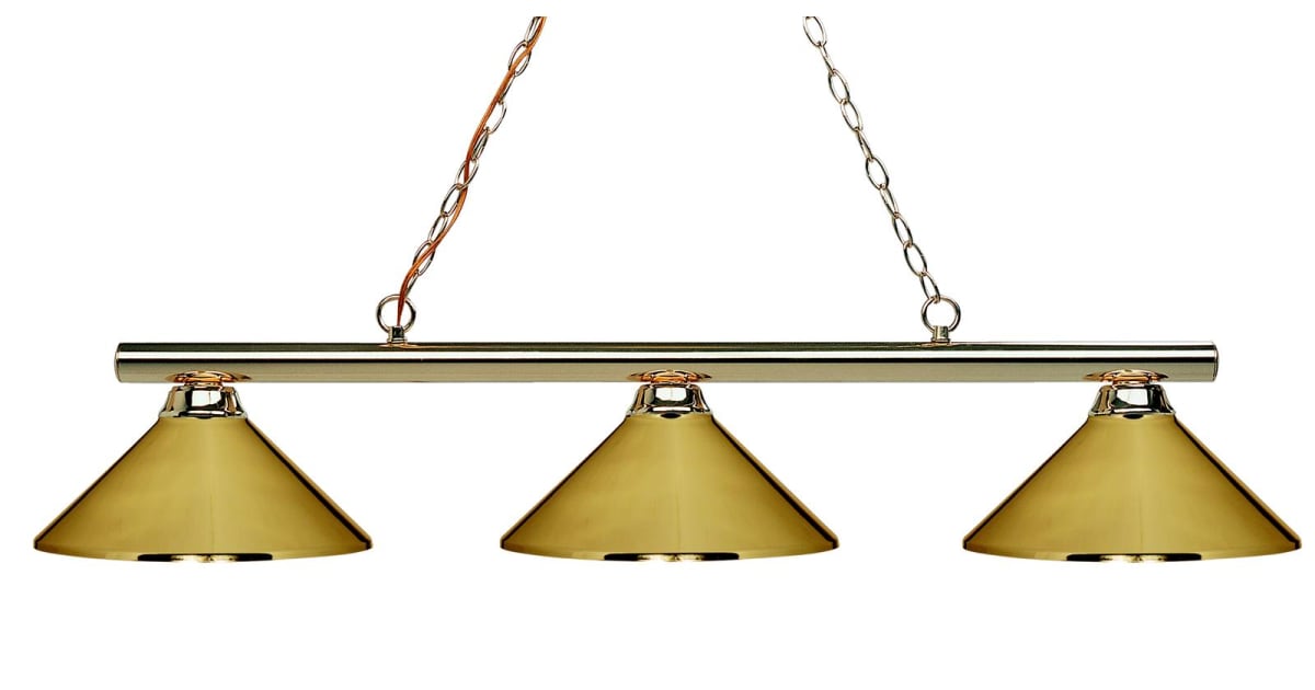 Z-Lite 155-3PB-MPB Sharp Shooter 3 Light Chandelier with Metal Polished ...