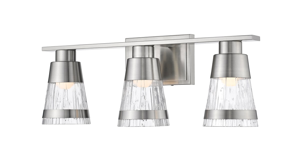Z-Lite 1923-3V-BN-LED Ethos 3 Light 22" Wide Integrated LED Bathroom ...
