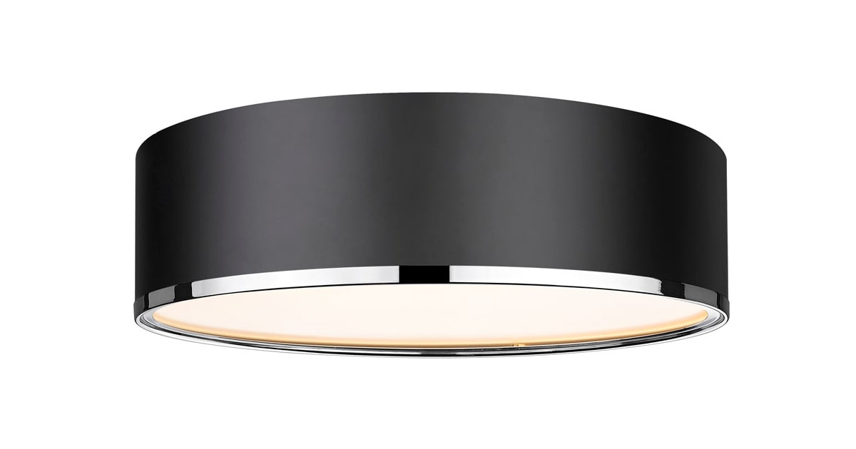 Z-Lite 2303F4-MB-CH Arlo 4 Light 20" Wide Flush Mount Drum Ceiling ...