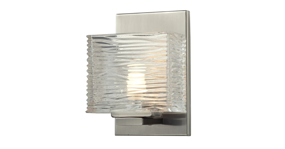 Z-Lite 3024-1V-LED Jaol Single Light 5-1/4" Wide LED Bathroom Sconce ...