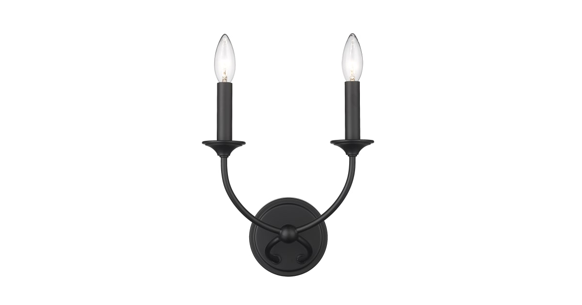 Z-Lite 3500-2S-MB Arabella 2 Light 12" Tall Wall Sconce | Ferguson Home