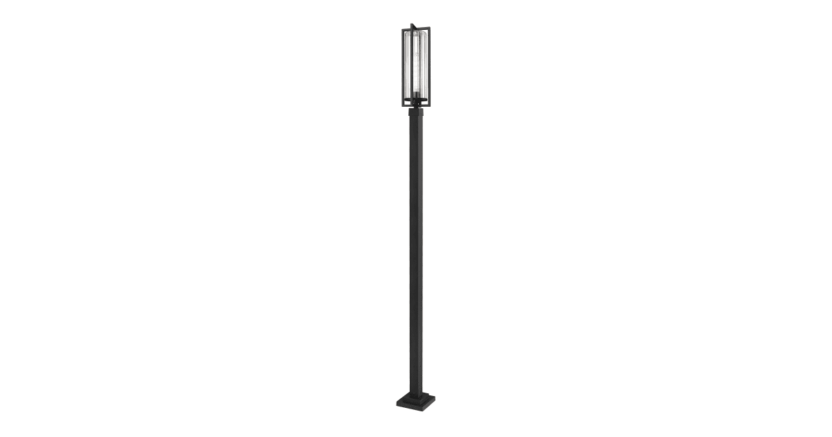 Z-Lite 5013PHBS-536P-BK Aura 119" Tall Post Light | Build.com
