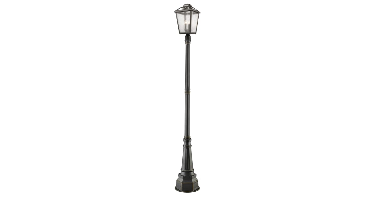 Z-Lite 539PHBR-564P-ORB Bayland 3 Light 104-3/4" Tall Outdoor Single ...