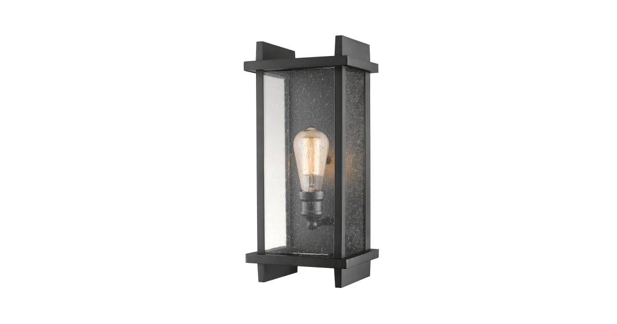 Z-Lite 565M-BK Fallow 17" Tall 1 Light Wall Sconce | Ferguson Home