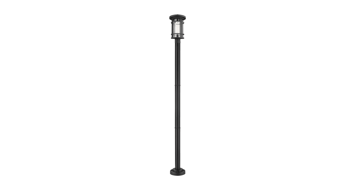 Z-Lite 570PHB-567P-BK Jordan Single Light 101" Tall Outdoor Single Head ...