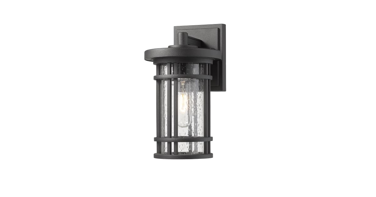 Z-Lite 570S-BK Jordan 10" Tall 1 Light Wall Sconce | Ferguson Home