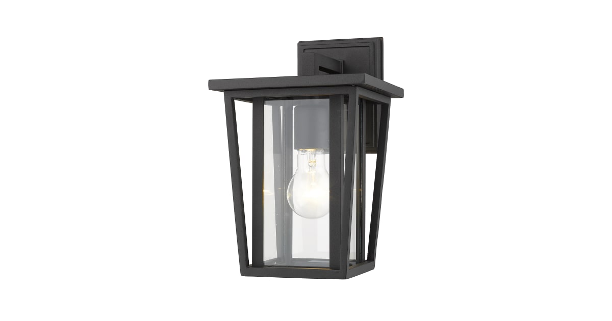 Z-Lite 571S-BK Seoul 11" Tall 1 Light Marine Grade Wall Sconce | Ferguson Home