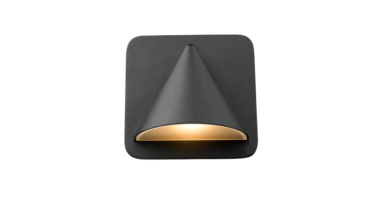 Z-Lite 578BK-LED Obelisk 6" Tall LED Wall Sconce - 2700K | Ferguson Home