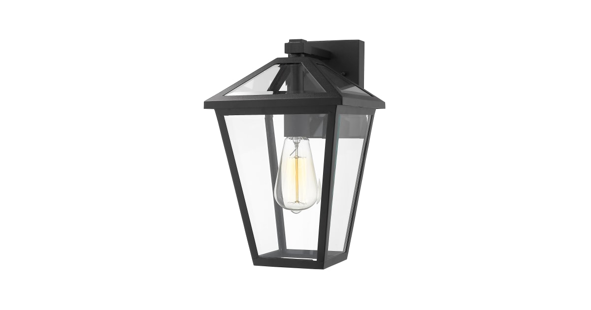 Z-Lite 579M-BK Talbot 13" Tall Marine Grade Outdoor Wall Sconce | Ferguson Home