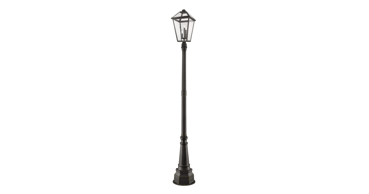 Z-Lite 579PHXLR-564P-ORB Talbot 3 Light 104" Tall Outdoor Single Head ...
