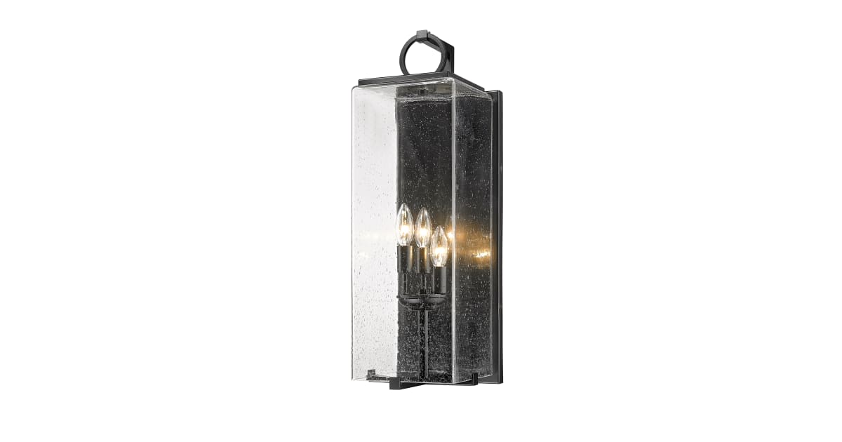 Z-Lite 592B-BK Sana 3 Light 25" Tall Outdoor Wall Sconce | Ferguson Ho