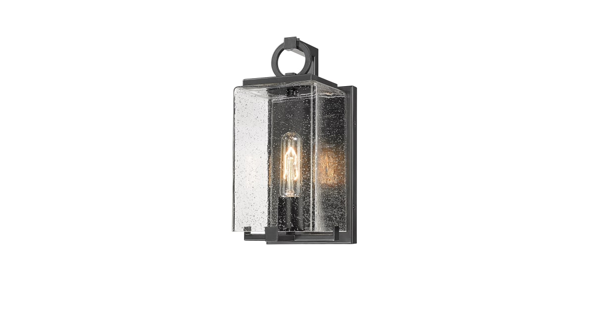 Z-Lite 592S-BK Sana 13" Tall Outdoor Wall Sconce | Ferguson Home