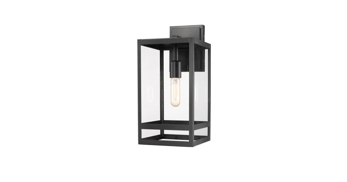 Z-Lite 596M-BK Nuri 18" Tall Outdoor Wall Sconce | Build.com