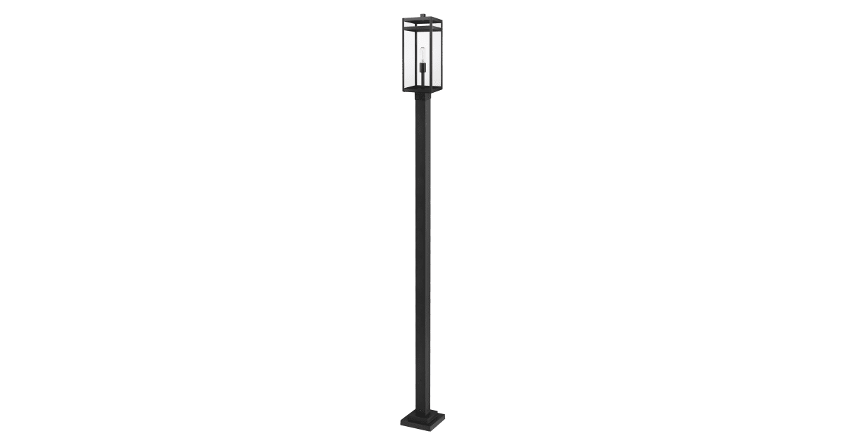 Z-Lite 596PHBS-536P-BK Nuri 115" Tall Outdoor Single Head Post Light | Ferguson Home