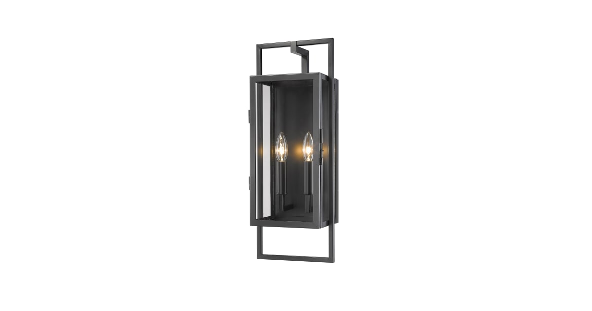 Z-Lite 598M-BK Lucian 2 Light 22" Tall Outdoor Wall Sconce | Build.com