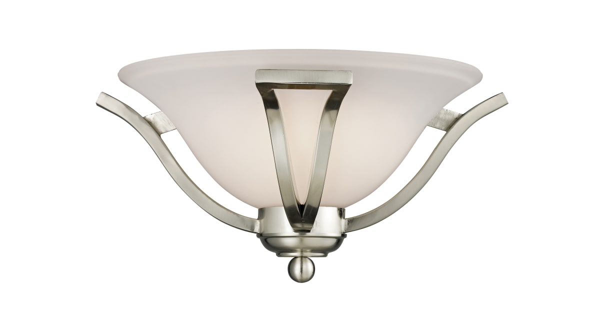 Z-Lite 704-1S-BN Lagoon 1 Light Wall Sconce with Matte Opal Glass Shade ...