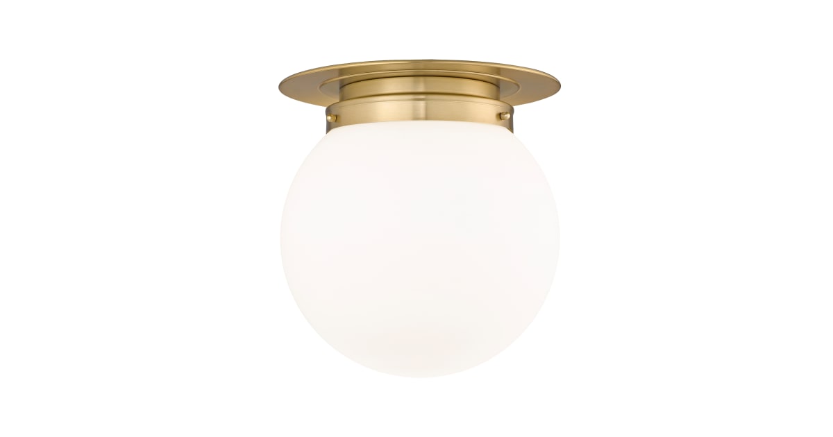 Z-Lite 7505F13-HBR Calhoun 7" Wide Semi-Flush Globe Ceiling Fixture ...