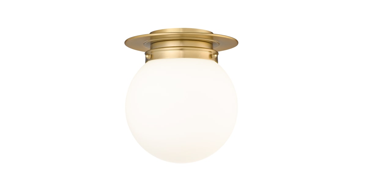 Z-Lite 7505F9-HBR Calhoun 5" Wide Semi-Flush Globe Ceiling Fixture ...