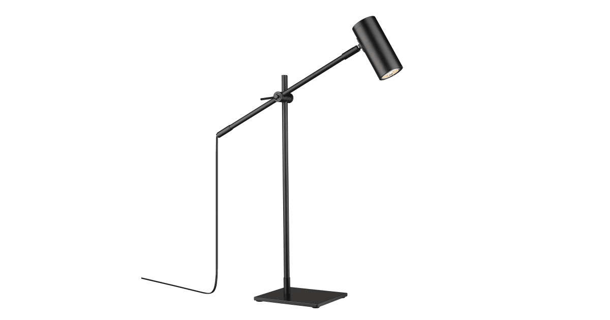 Z-Lite 814TL-MB Calumet 22" Tall Boom Arm Table Lamp | Ferguson Home