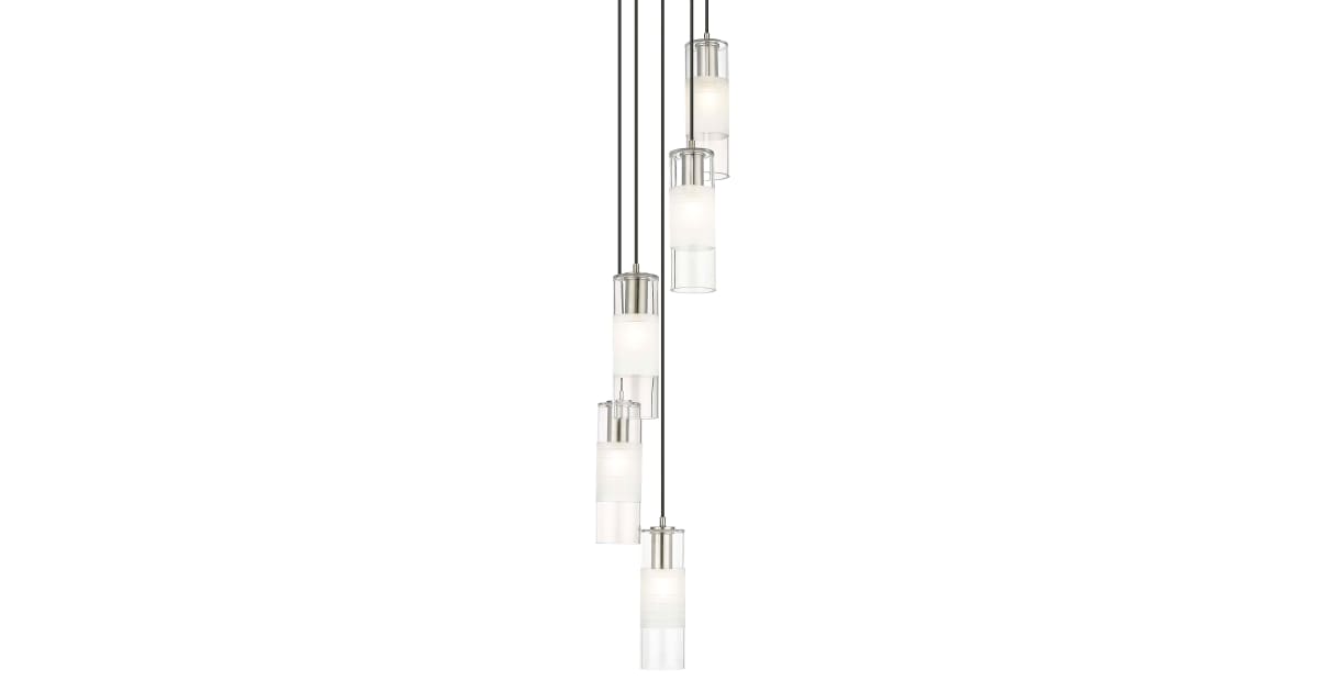 Z-Lite 824P-5R-BN Alton 5 Light 12" Wide Chandelier | Build.com