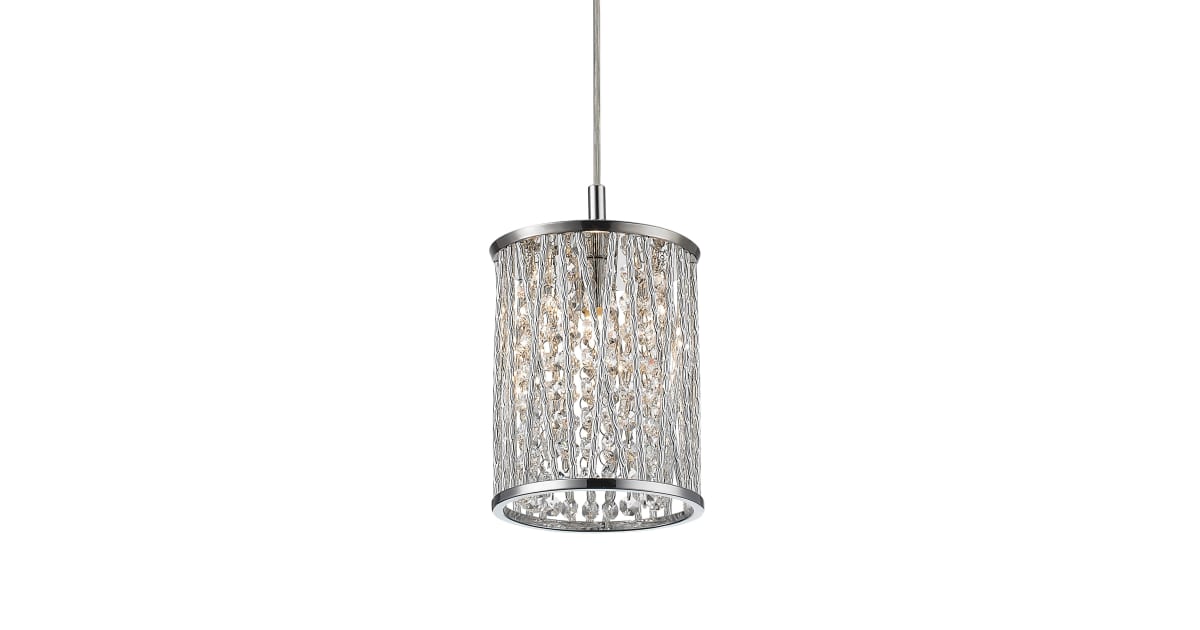 Z-Lite 872CH-RMP Terra 1 Light 6" Wide Round Crystal Pendant | Ferguson ...