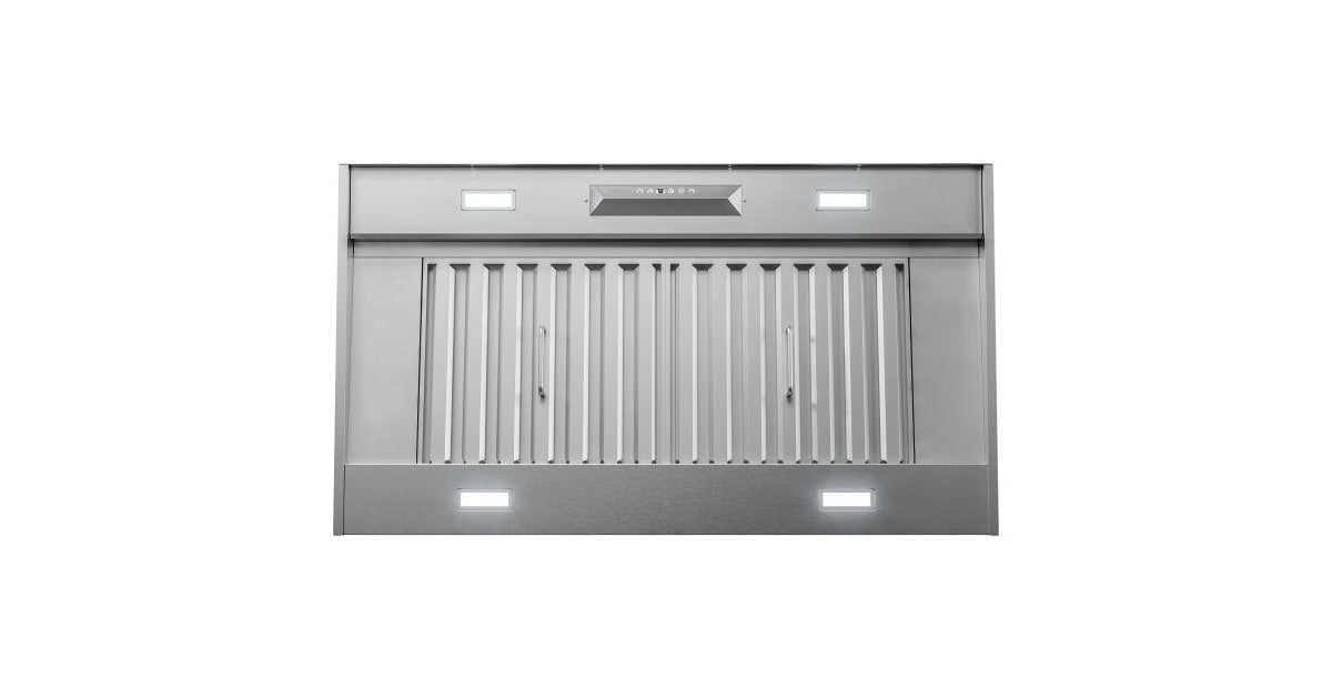 Zephyr AK9340BS Monsoon II 1200 CFM 42 Inch Wide Insert Range Hood with ...
