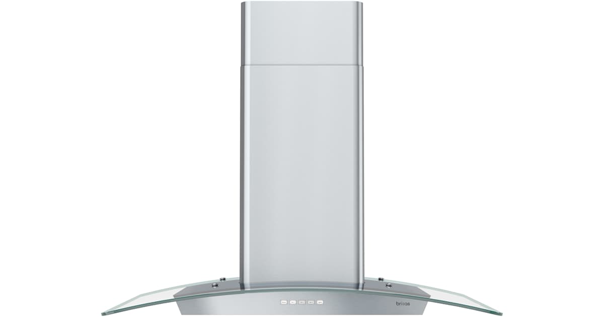 Zephyr BML-E30CG Brisas 290 - 600 CFM 30 Inch Wide Island Range Hood ...