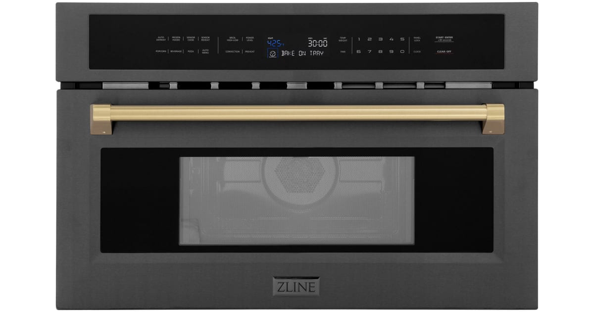 ZLINE MWOZ-30-BS-CB 30 Inch Wide 1.6 Cu. Ft. 1000 Watt Built In ...
