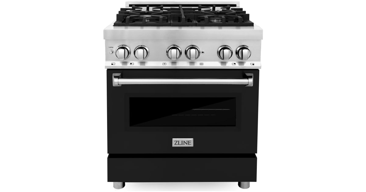 ZLINE RA-BLM-30 Legacy 30 Inch Wide 4 Cu. Ft. Free Standing Dual Fuel ...